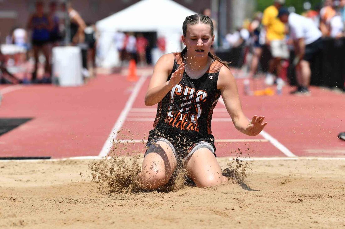 Chalker’s Grimm balances softball and track and field this past spring ...